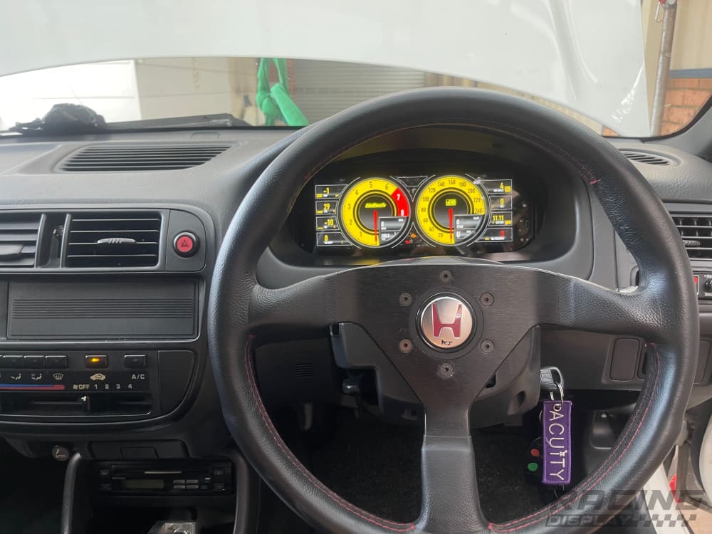 Honda Civic EK 6th Gen Dash Cluster Mount for Haltech UC-10 Display ...