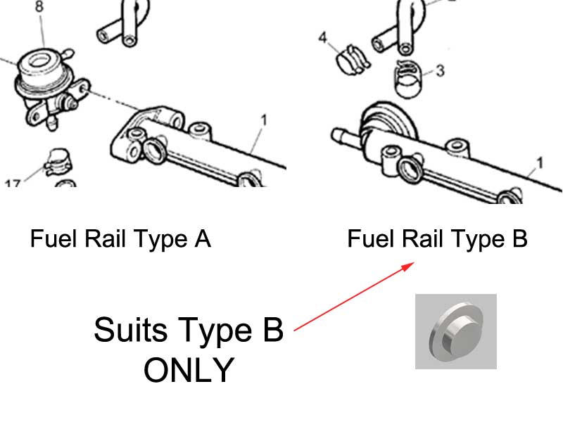 Rover T16 / K16 Fuel Pressure Regulator Blanking Plug - Aluminium – GB ...